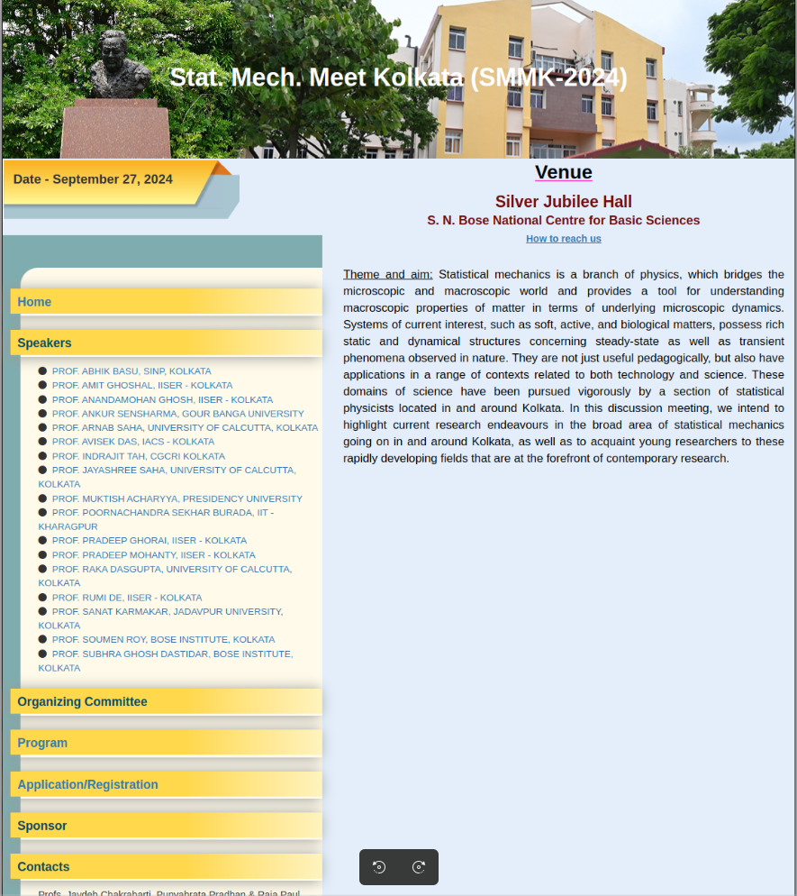 S. N. Bose National Centre for Basic Sciences